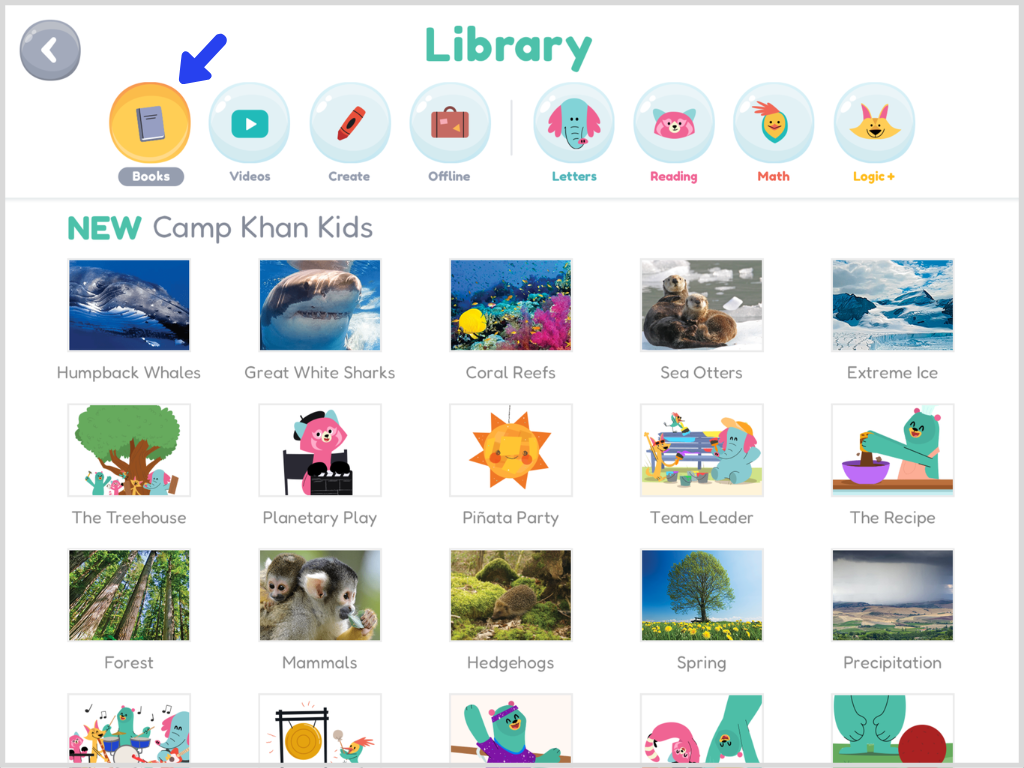 Find books and lessons in the Khan Kids Library – Khan Academy