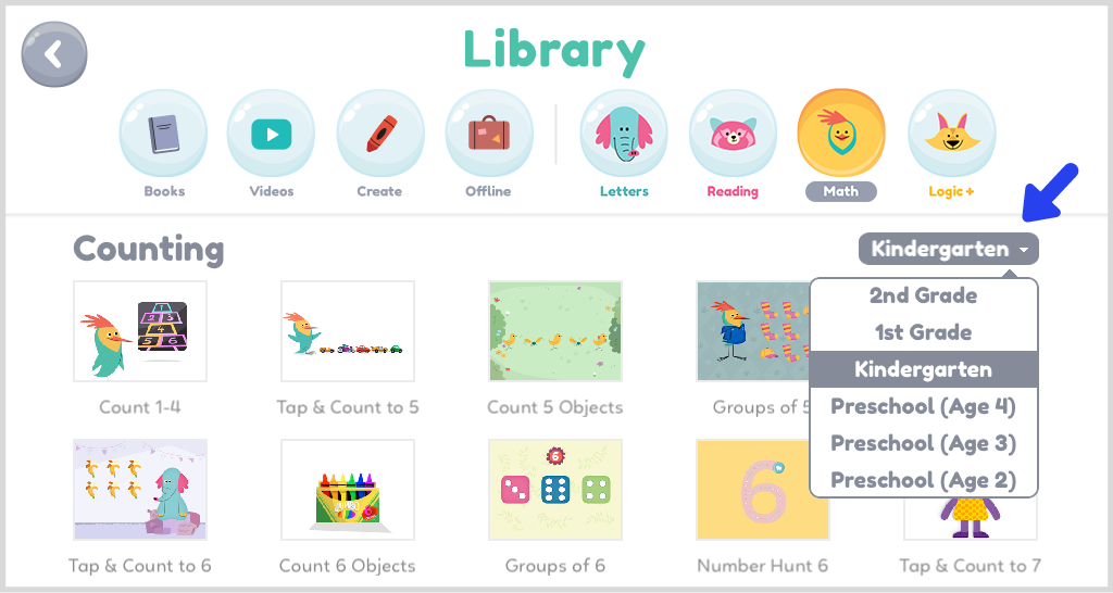 How does the learning level adjust and how do I view my child's ...